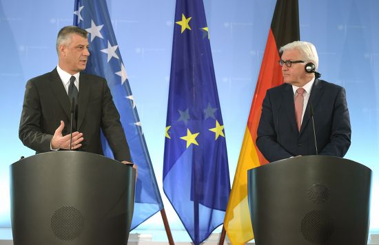 German Foreign Minister Frankwalter Steinmeier R Editorial Stock Photo ...