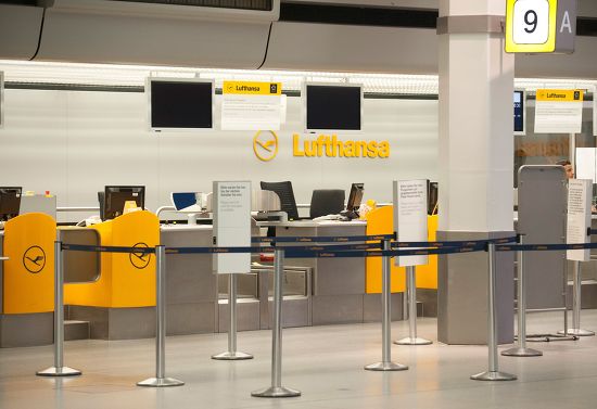 Checkin Counters Air Carrier Lufthansa Remain Editorial Stock Photo ...