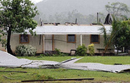 House Damaged By Cyclone Ita Seen Editorial Stock Photo - Stock Image ...