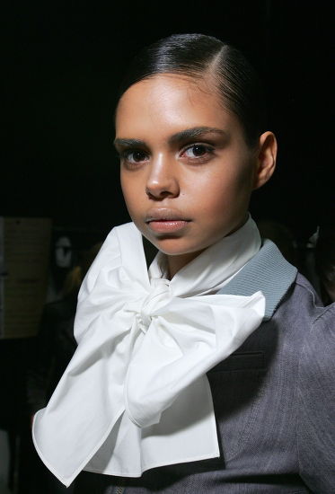 Aboriginal Model Samantha Harris Poses Photographs Editorial Stock ...
