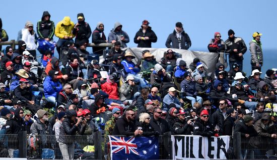 Spectators Brave Cold Wind Watch Motogp Editorial Stock Photo - Stock ...