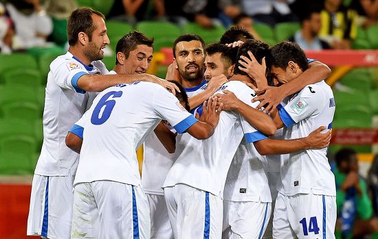 Players Uzbekistan Celebrate Their 21 Lead Editorial Stock Photo ...