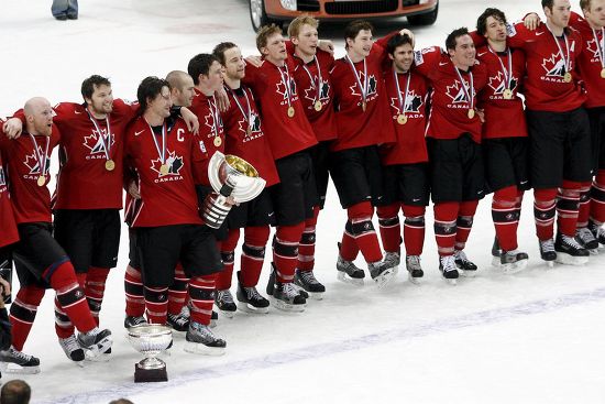 Canadas Team Players Celebrate Their Victory Editorial Stock Photo ...