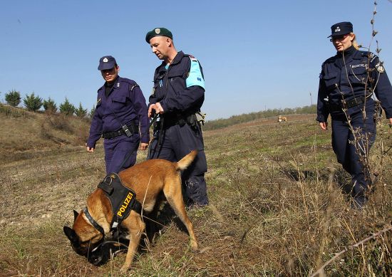 Greek Police Officers Together Frontex Border Editorial Stock Photo ...