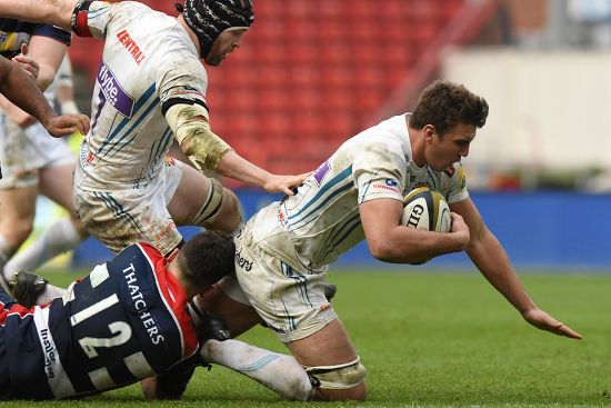 Sam Skinner Captain Exeter Chiefs Tackled Editorial Stock Photo - Stock ...