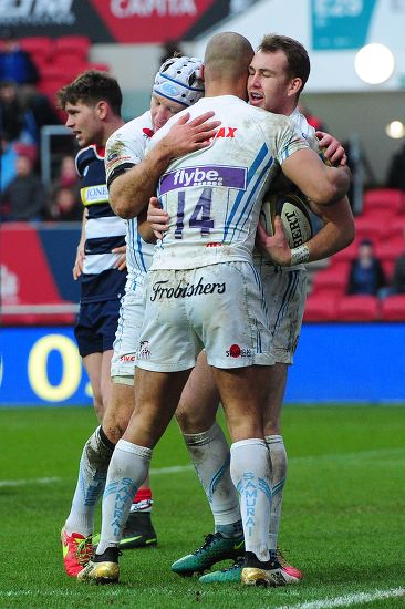 Max Bodilly Exeter Chiefs Celebrates Scoring Editorial Stock Photo ...