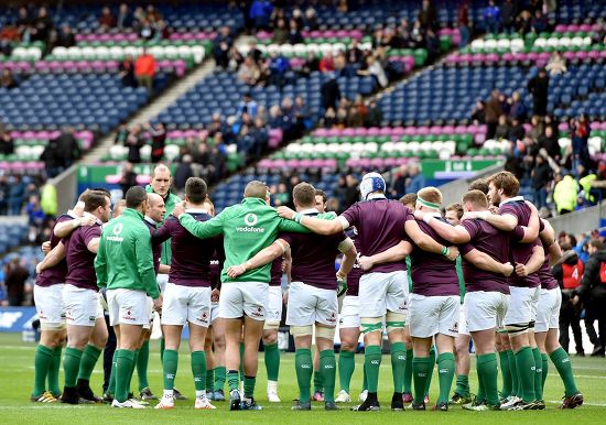 Ireland Team Huddle Before Rbs 6 Editorial Stock Photo - Stock Image ...