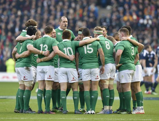 Ireland Team Huddle Before Rbs 6 Editorial Stock Photo - Stock Image ...