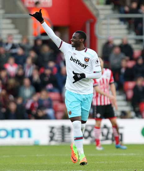 Pedro Mba Obiang West Ham Celebrates Editorial Stock Photo - Stock ...