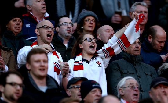 England Fans Sing National Anthem Editorial Stock Photo - Stock Image ...