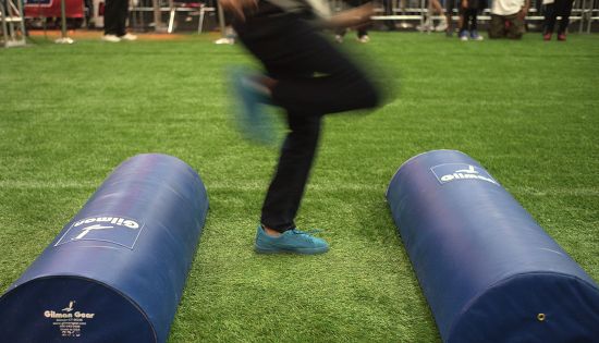 Young Fan Runs Through Obstacles Nfl Editorial Stock Photo - Stock ...