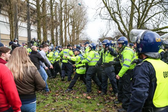 Crowd Disturbance Violence Outside Stadium Prior Editorial Stock Photo ...