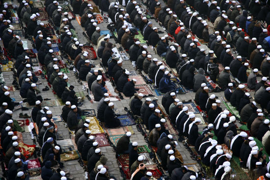 Muslims Pray During First Day Eid Editorial Stock Photo - Stock Image ...