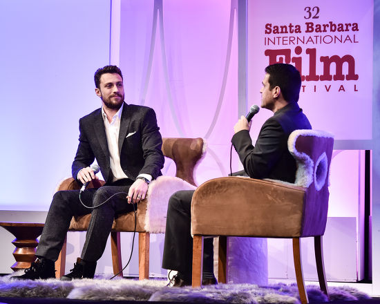 Aaron Taylorjohnson Dave Karger Editorial Stock Photo - Stock Image ...