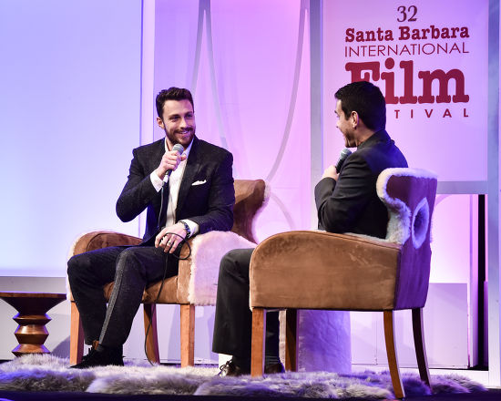 Aaron Taylorjohnson Dave Karger Editorial Stock Photo - Stock Image ...