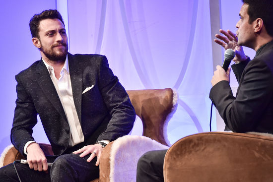 Aaron Taylorjohnson Dave Karger Editorial Stock Photo - Stock Image ...