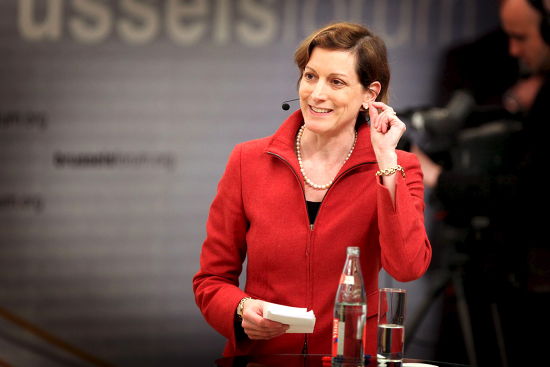 American Journalist Anne Applebaum Pictured During Editorial Stock ...
