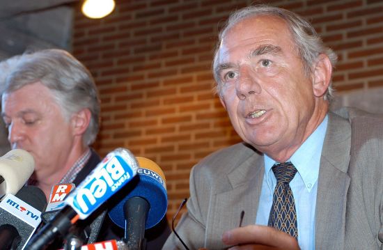 Jacques Cloquette Prosecutor Tournai Gives Press Editorial Stock Photo ...