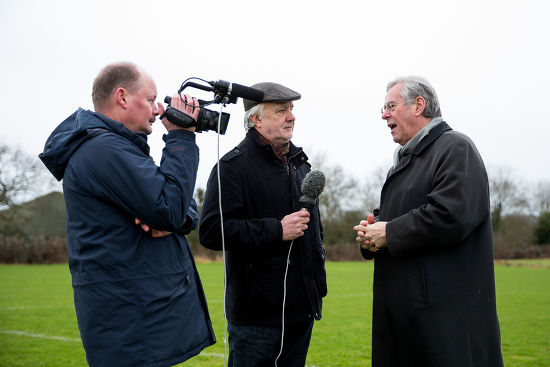 Chairman Steve Hamer Interviewed Bristol Rovers Editorial Stock Photo ...