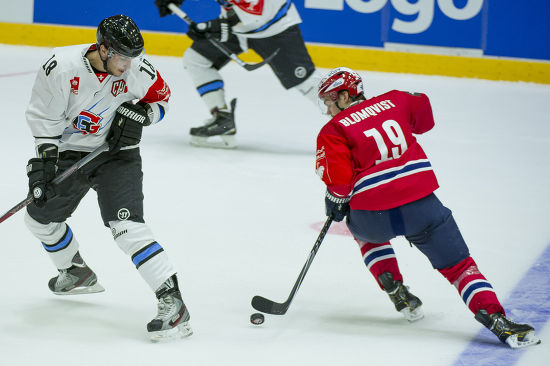 Fribourgs John Fritsche L Fights Puck Editorial Stock Photo - Stock ...