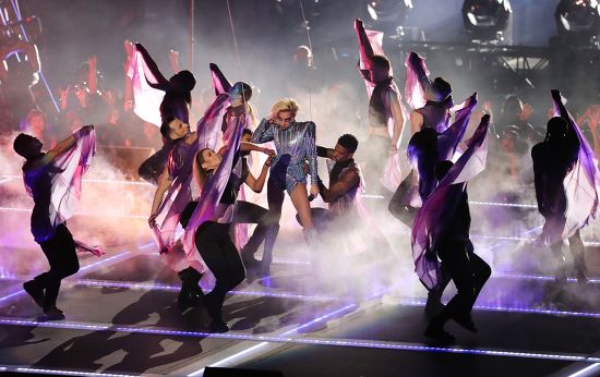 Superstar Performer Lady Gaga Performs During Editorial Stock Photo ...