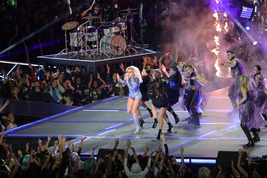 Superstar Performer Lady Gaga Performs During Editorial Stock Photo ...