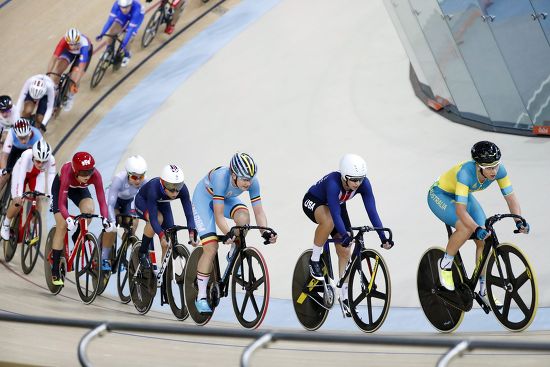Cyclists Action During Womens Omnium Points Editorial Stock Photo ...