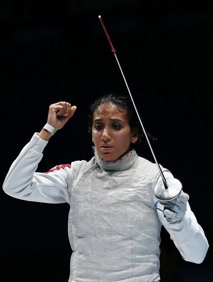 Ines Boubakri Tunisia Reacts After Defeating Editorial Stock Photo ...