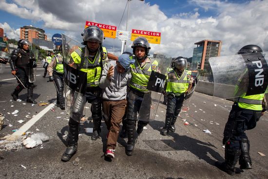 Venezuelas National Police Force National Bolivarian Editorial Stock ...