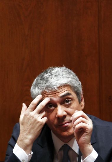 Portuguese Prime Minister Jose Socrates During Editorial Stock Photo ...