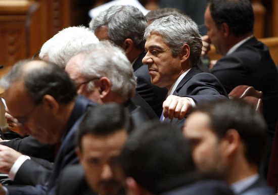 Portuguese Prime Minister Jose Socrates During Editorial Stock Photo ...
