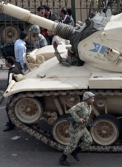Soldiers Tank On Street During Protests Editorial Stock Photo - Stock ...