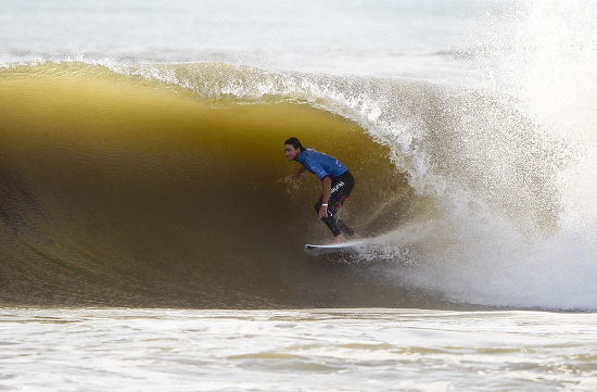 Us Surfer Brett Simpson Action During Editorial Stock Photo - Stock ...