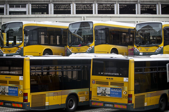 Public Busses Stand Idle During Countrywide Editorial Stock Photo ...