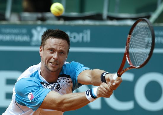 Swedens Tennis Player Robin Soderling Action Editorial Stock Photo ...