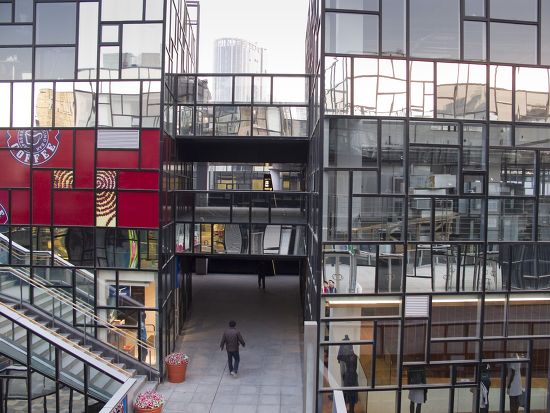 Man Passes Down Walkway Half Occupied Editorial Stock Photo - Stock ...