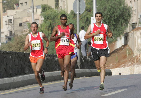 Jordanian Participate Amman International Marathon Amman Editorial ...