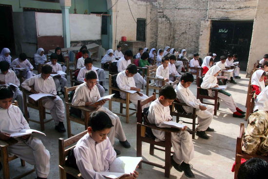 Pakistani Children Attend Class Their School Editorial Stock Photo ...