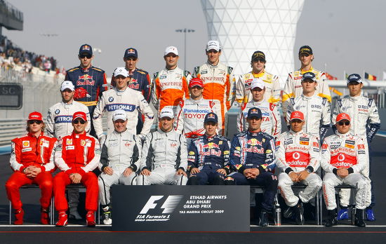 F1 Grand Prix Drivers Pose Official Editorial Stock Photo - Stock Image ...