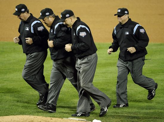 Several Umpires Head Off Field Review Editorial Stock Photo - Stock ...