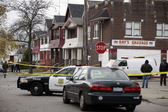 Police Block Off Street Near House Editorial Stock Photo - Stock Image ...