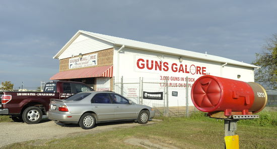 Shotgun Shell Shaped Mailbox Sits Near Editorial Stock Photo - Stock ...