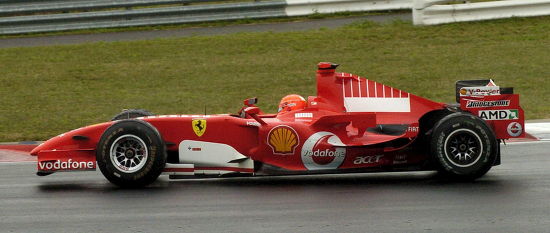 German F1 Driver Michael Schumacher Steers Editorial Stock Photo ...