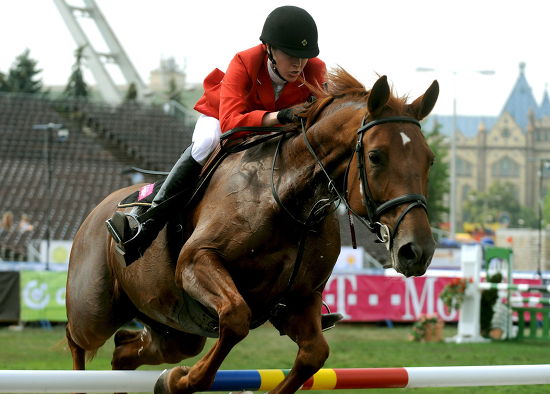 Monica Pinette Canada Jumps Obstacle During Editorial Stock Photo ...