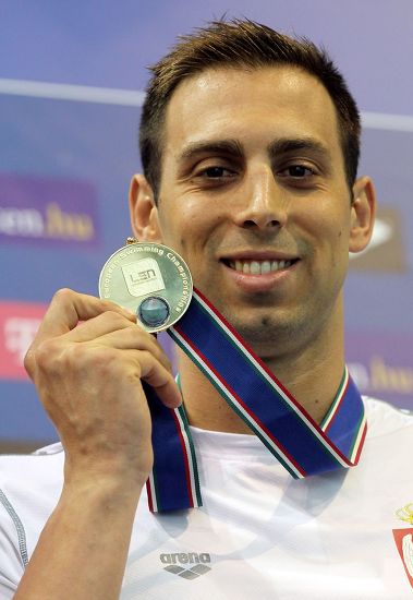 Milorad Cavic Serbia Shows His Gold Editorial Stock Photo - Stock Image ...