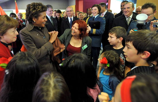 Governorgeneral Michaelle Jean Canada 2l Meets Editorial Stock Photo ...