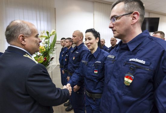Chief Commissioner Hungarian National Police Karoly Editorial Stock ...