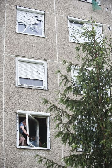 Broken Windows Flats Housing Estate Seen Editorial Stock Photo - Stock ...