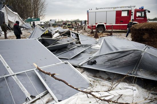 Collapsed Tents Seen On Scene International Editorial Stock Photo ...