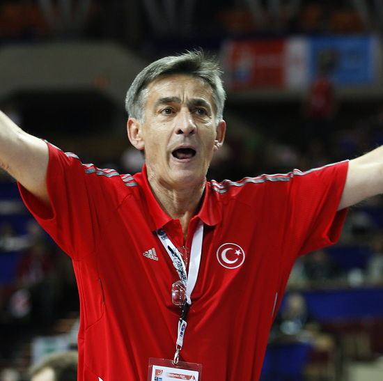 Turkeys Head Coach Bogdan Tanjevic Instructs Editorial Stock Photo ...